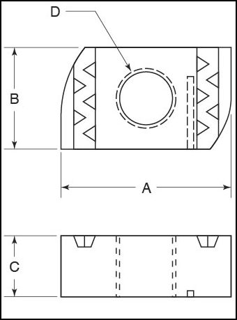 Part Number 5906, Stainless Steel Channel Nuts On Gibson Stainless ...
