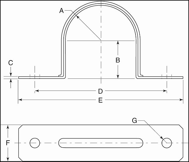 Part Number 3075-2, Stainless Steel Two Hole Straps On Gibson Stainless ...